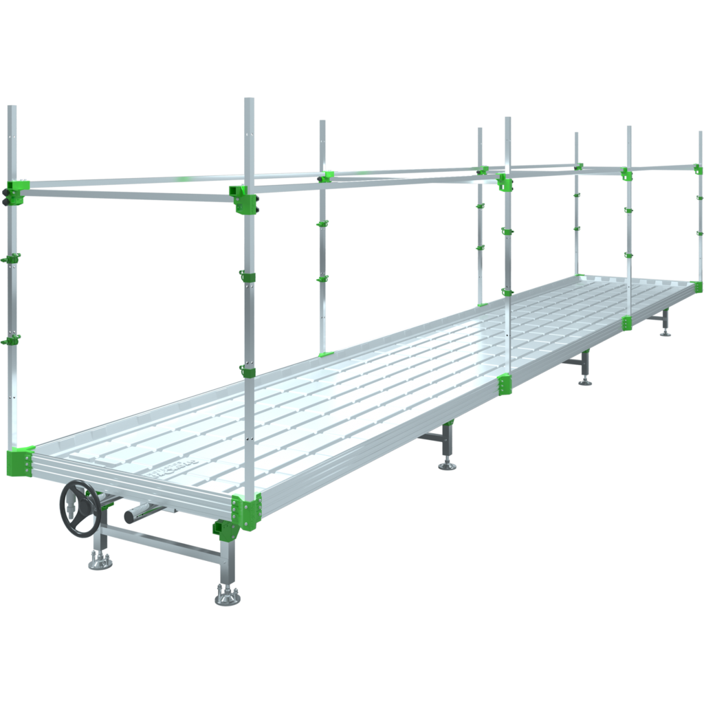 V track Rolling Benches Hydroponic Tray Stand Flood Table grow